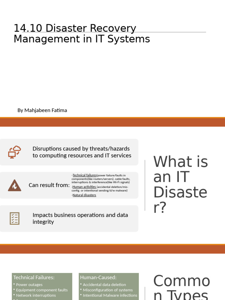 IT Disaster Recovery Management Guide | PDF | Computer Network | Security