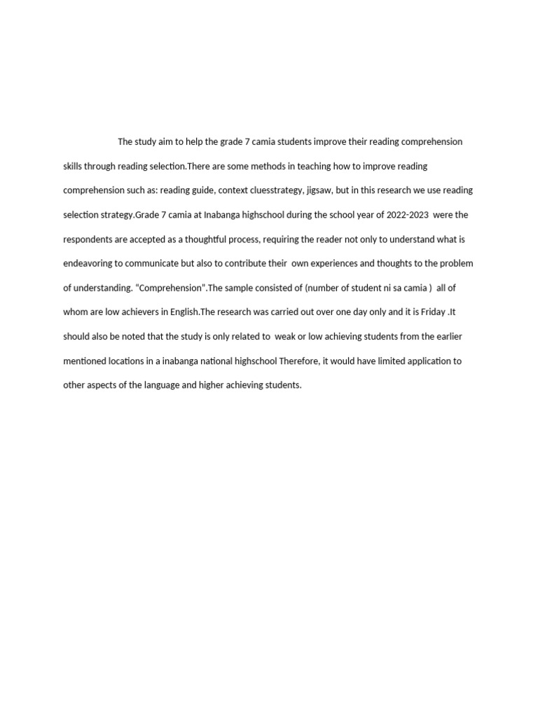 Scope and Delimitation - WPS Office | PDF