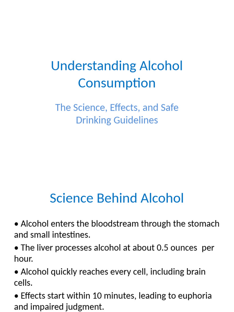 Understanding Alcohol Consumption | PDF | Alcoholic Beverages | Alcoholism