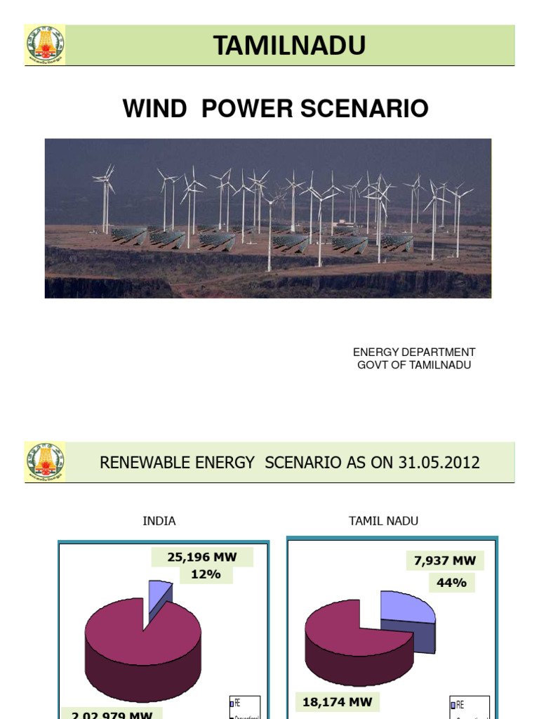 Presentation On Wind Power Scenario in T | PDF | Wind Power | Offshore ...