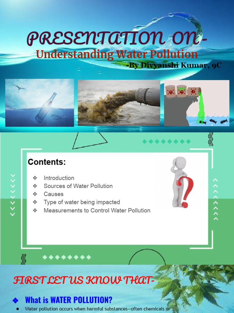 Understanding Water Pollution Causes & Solutions | PDF | Water ...