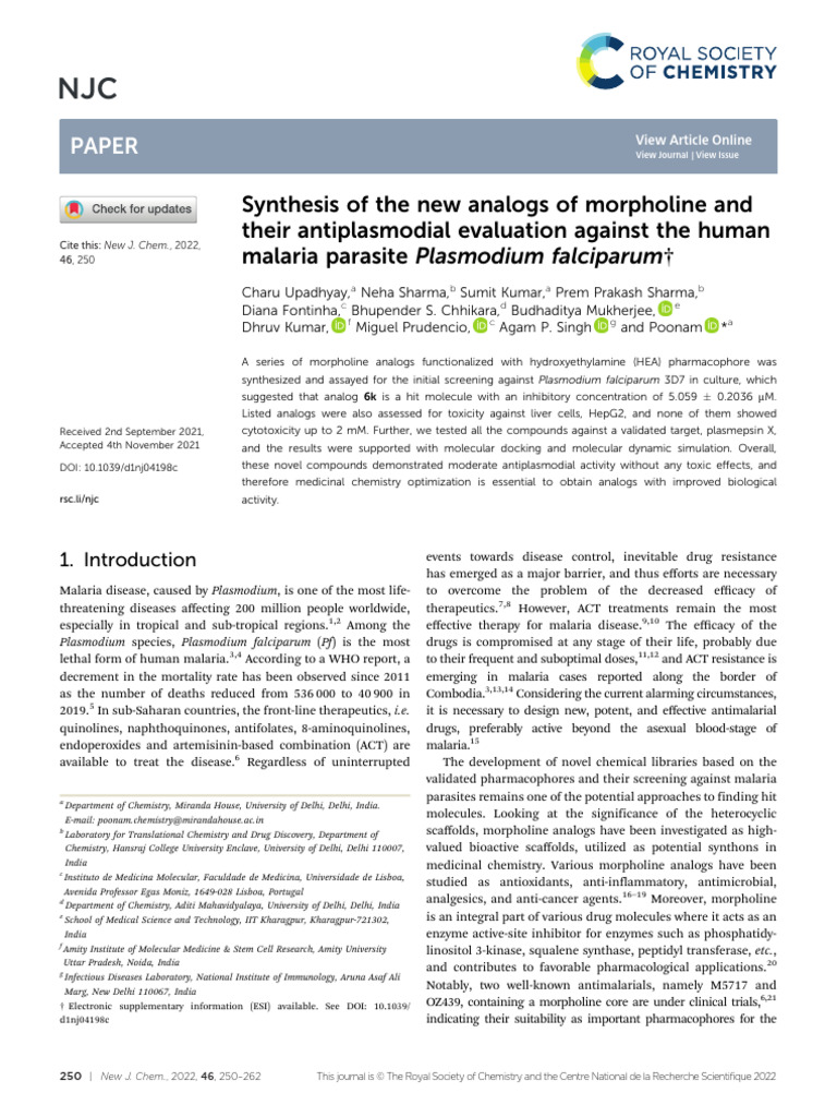 Charu et al. NJC 2021 | PDF