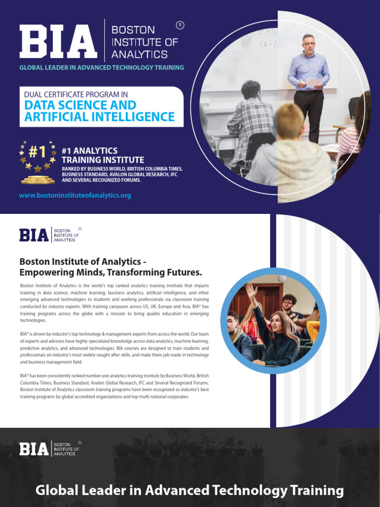 BIA Data Science Detailed Brochure 2023 | PDF | Regression Analysis ...