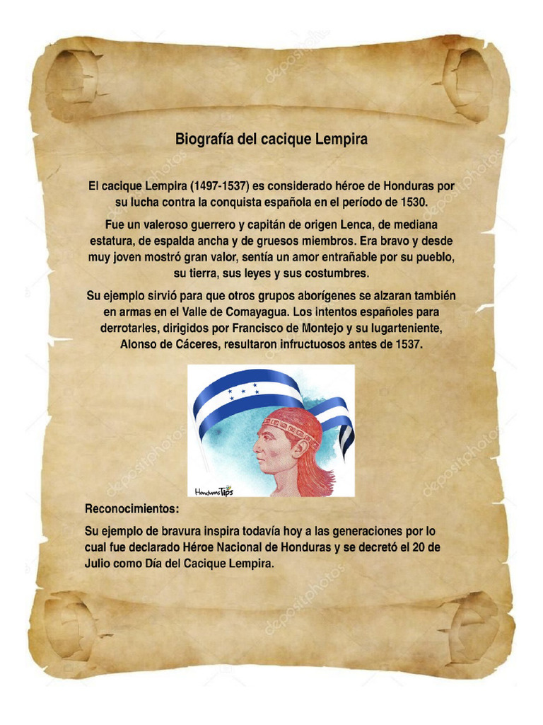 Biografía y legado de Lempira | PDF