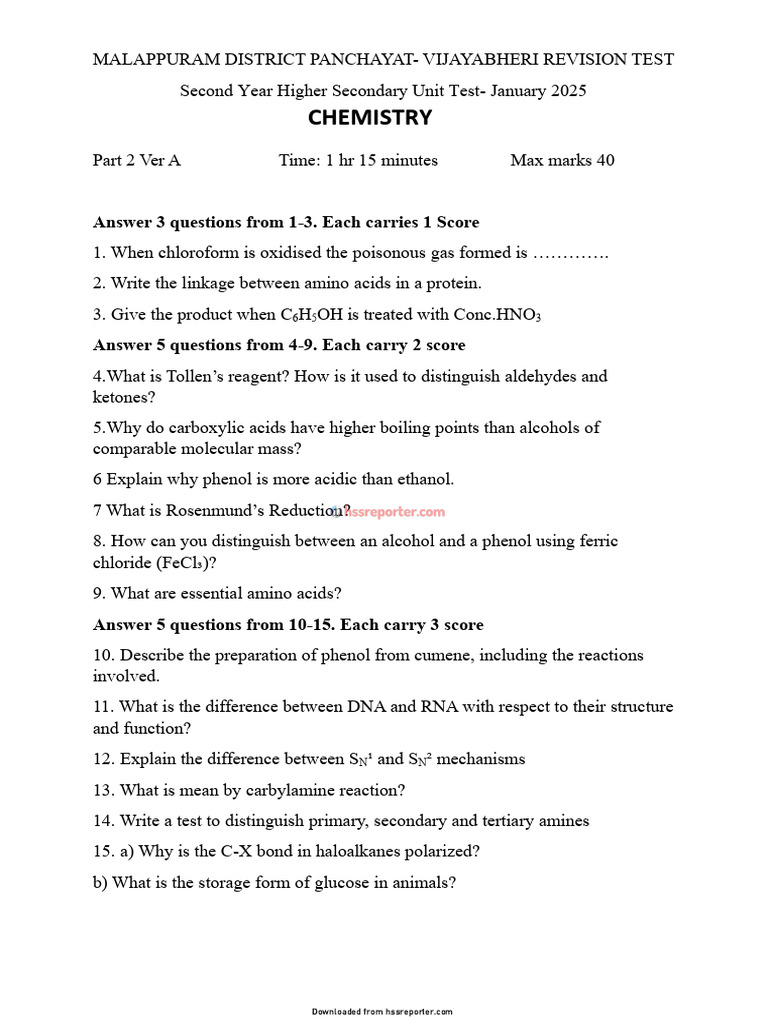 +2 Che Part 2 Ver A QP-1_hssreporter%E2%80%A2com | PDF