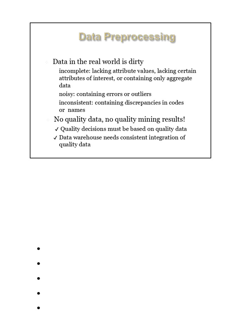 M 2.3 Data Preprocessing | PDF | Outlier | Data