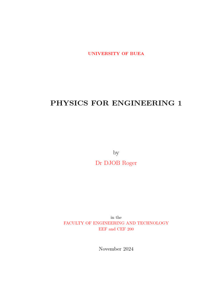 Chapter5 Physics For Engineering 1 071735 | PDF | Electric Field | Electric Charge