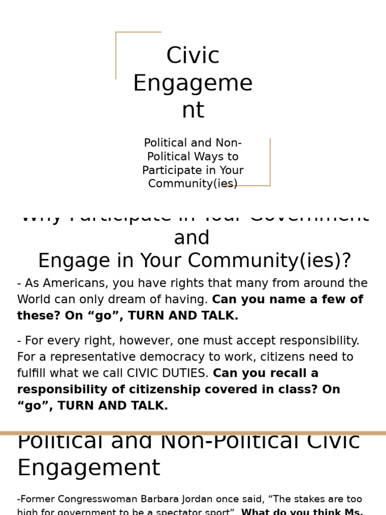 Civic Engagement Template | PDF