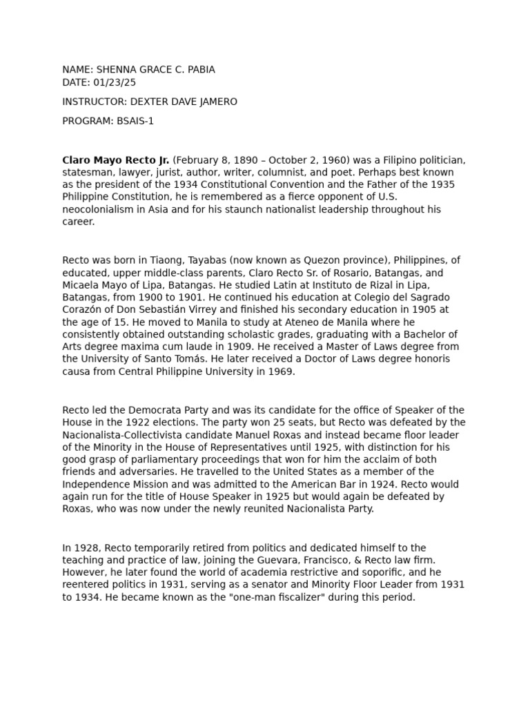 SHENNA | PDF | Government | Philippines