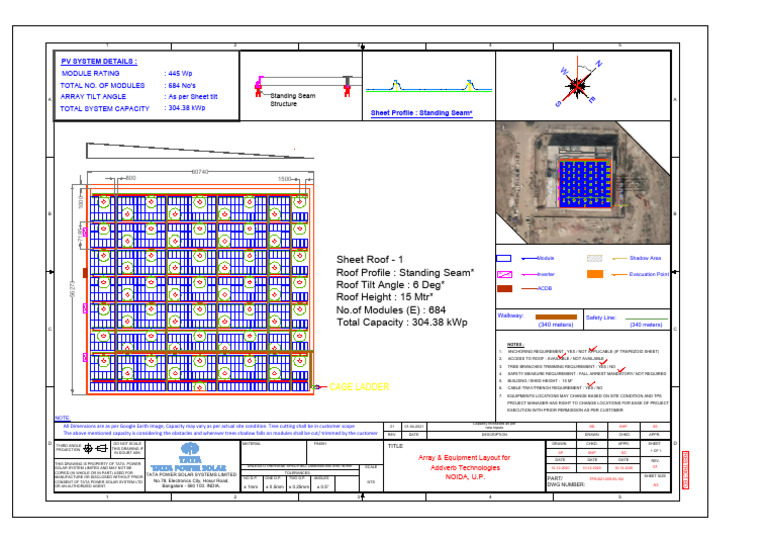 TPS-B21-EL-102-Array & Equipment Layout | PDF | Solar Energy | Solar Power