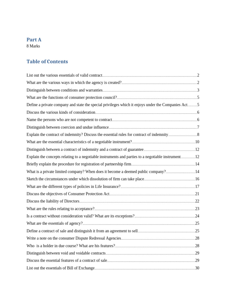 Business Laws Q&A-Updated | PDF | Negotiable Instrument | Insurance
