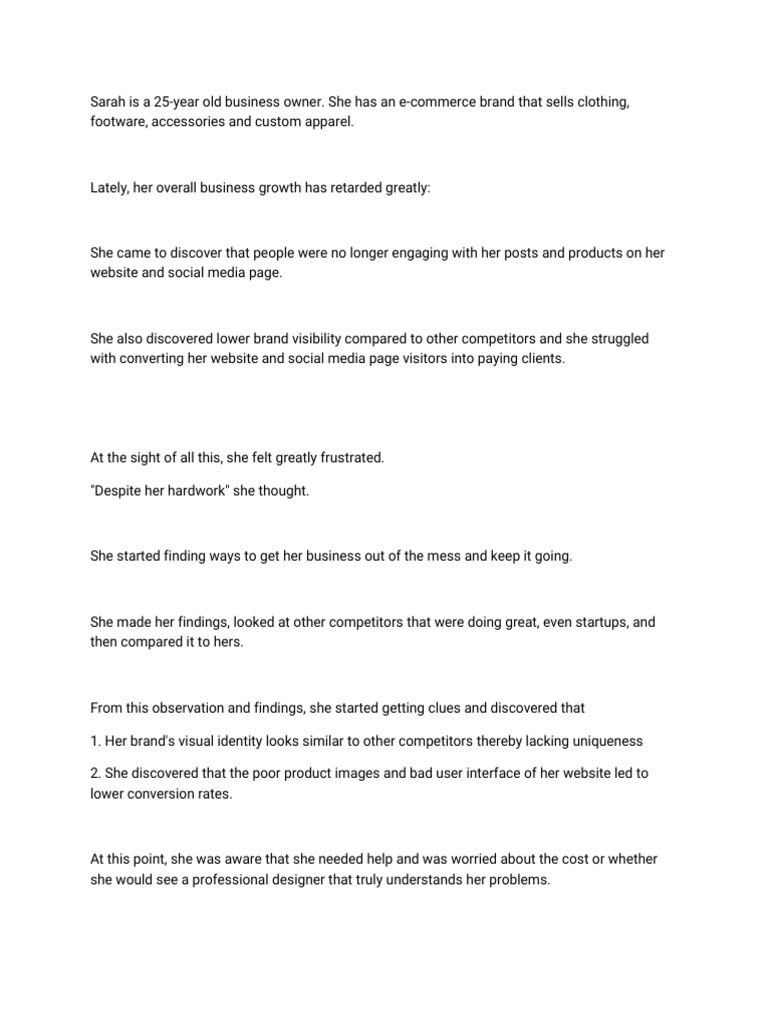 Sarah Is A 25-Y-WPS Office | PDF | Brand | Social Media