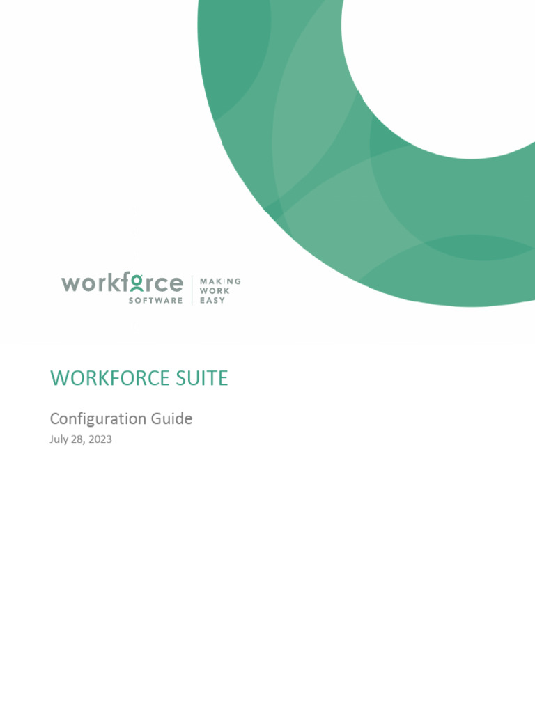 WorkForce Suite Configuration Guide | PDF | Software | Password