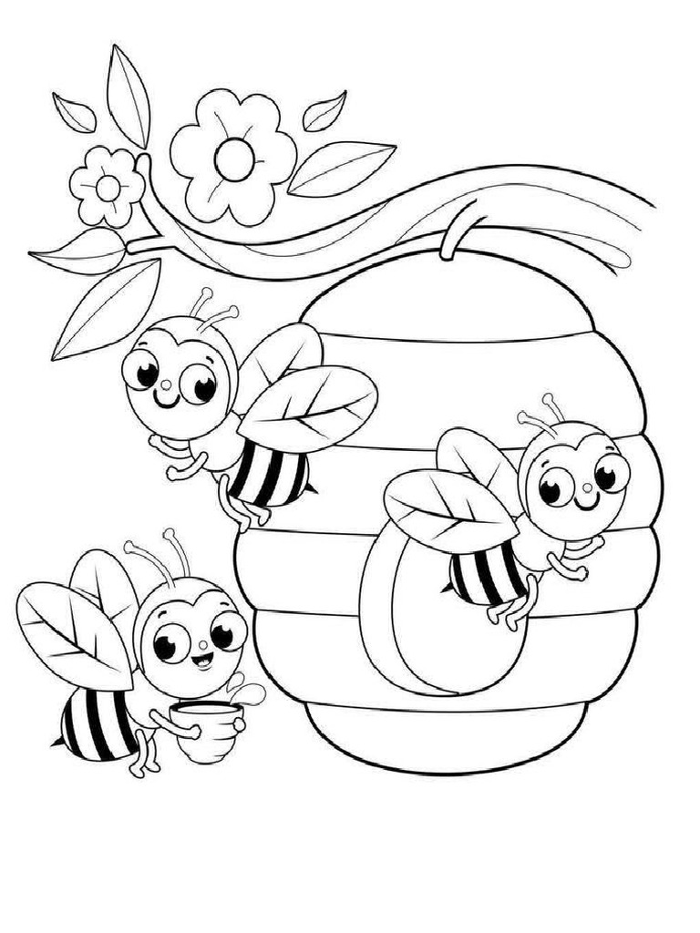 Gambar Untuk Mewarnai Lebah | PDF