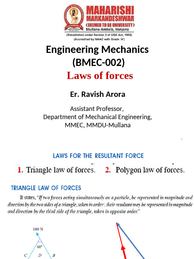 Engineering Mechanics Basics | PDF