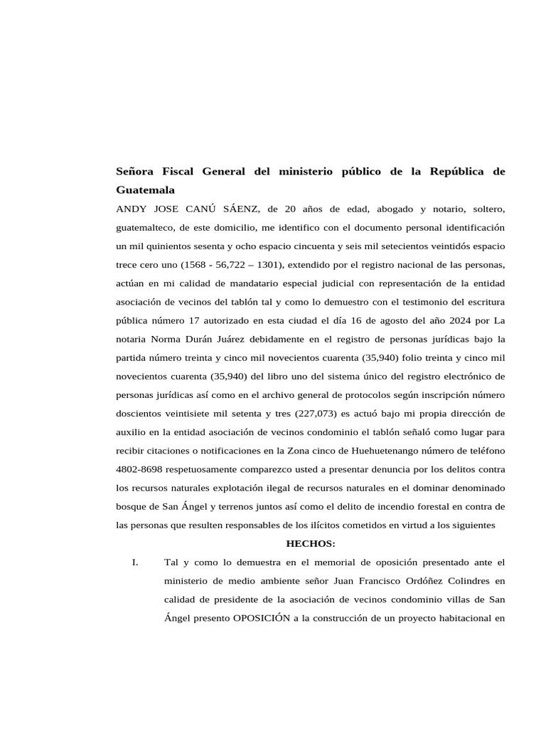 PLANTILLA DE RESOLUCION | PDF | Guatemala | Los bosques