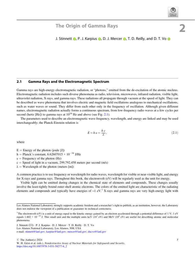 The_Origin_of_Gamma_Rays | PDF | Radioactive Decay | Gamma Ray