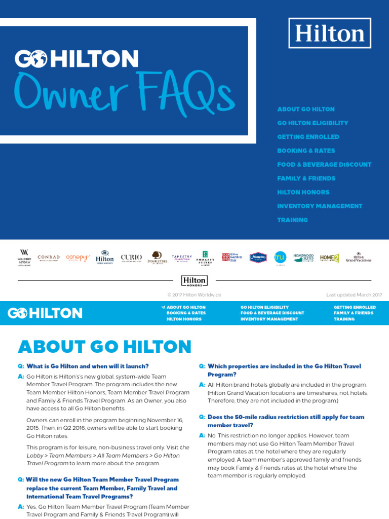 Go_Hilton_Quick_Facts | PDF | Hilton Worldwide | Hotel