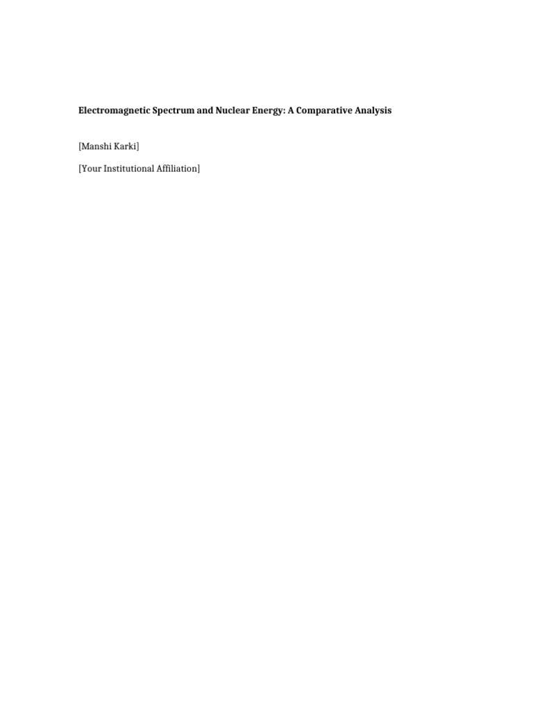 Gamma Rays vs. Radio Waves: Energy Insights | PDF | Electromagnetic ...