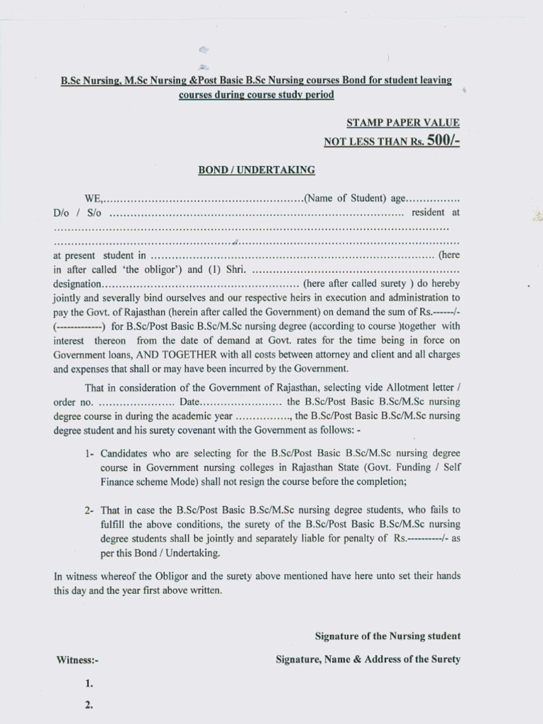 Bond Certificate - Vijay Education | PDF