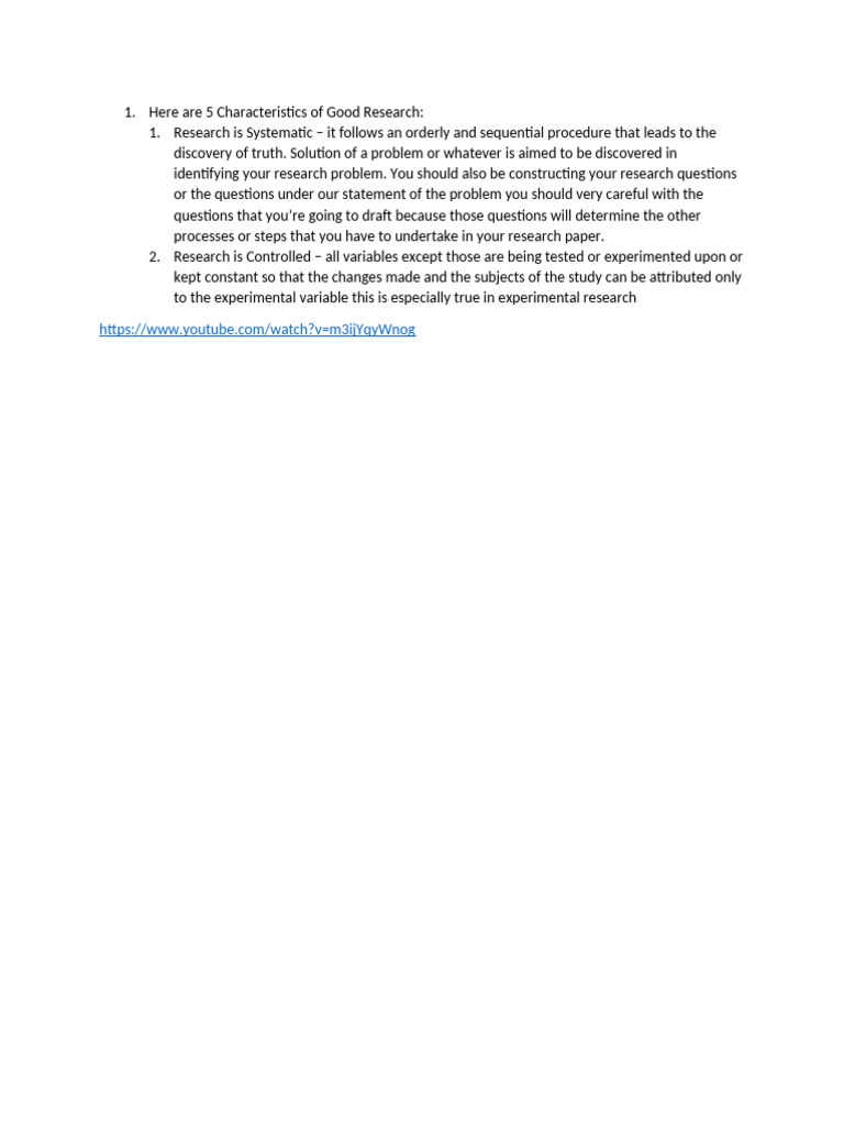 Key Traits of Effective Research | PDF