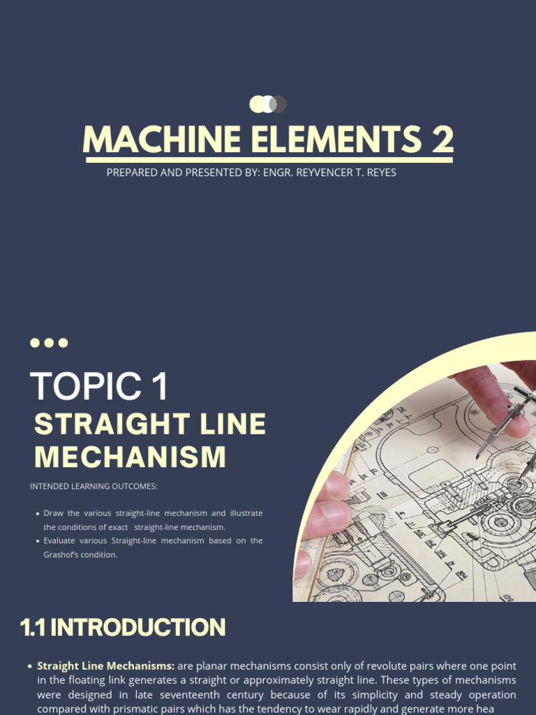 Straight-Line Mechanisms Guide | PDF | Machines | Kinematics