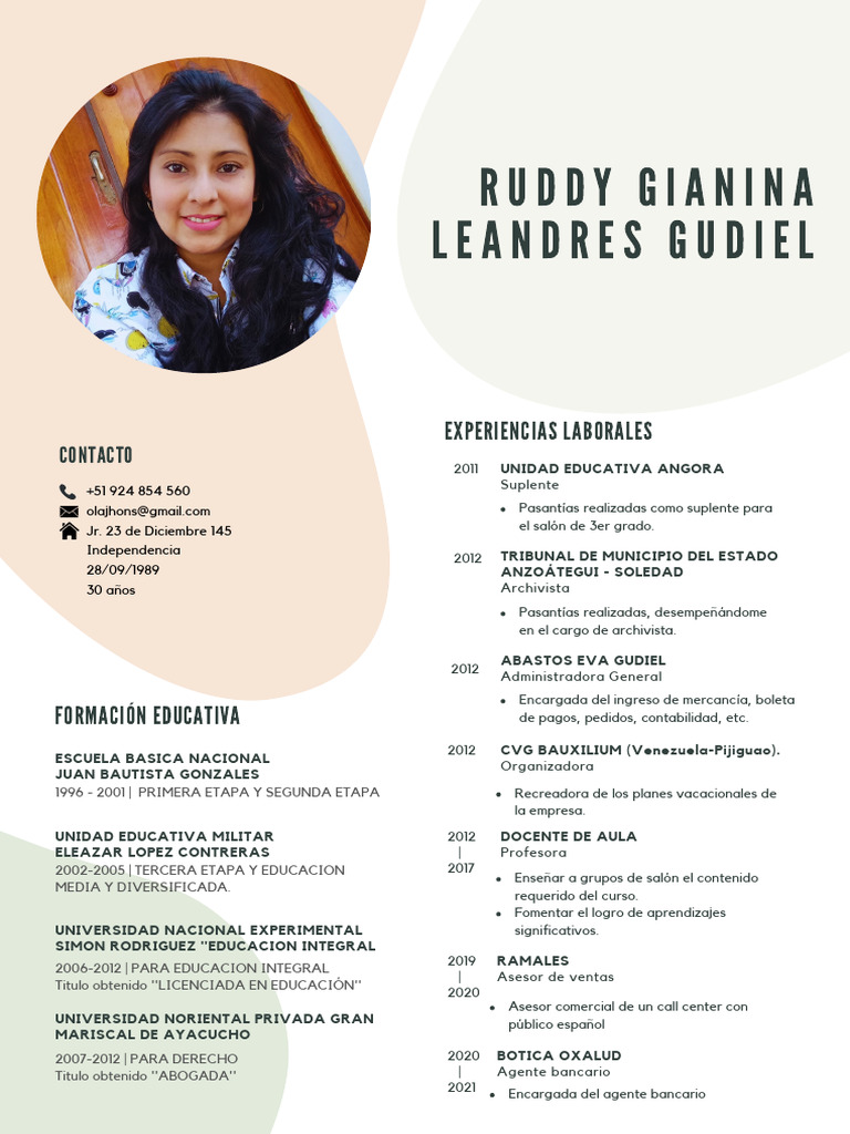 Ruddy Gianina Leandresgudiel | PDF | Aprendizaje | Enseñando