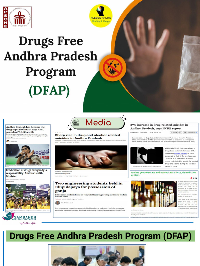 Drugs Free Andhra Program Presentation - 27 Dec | PDF