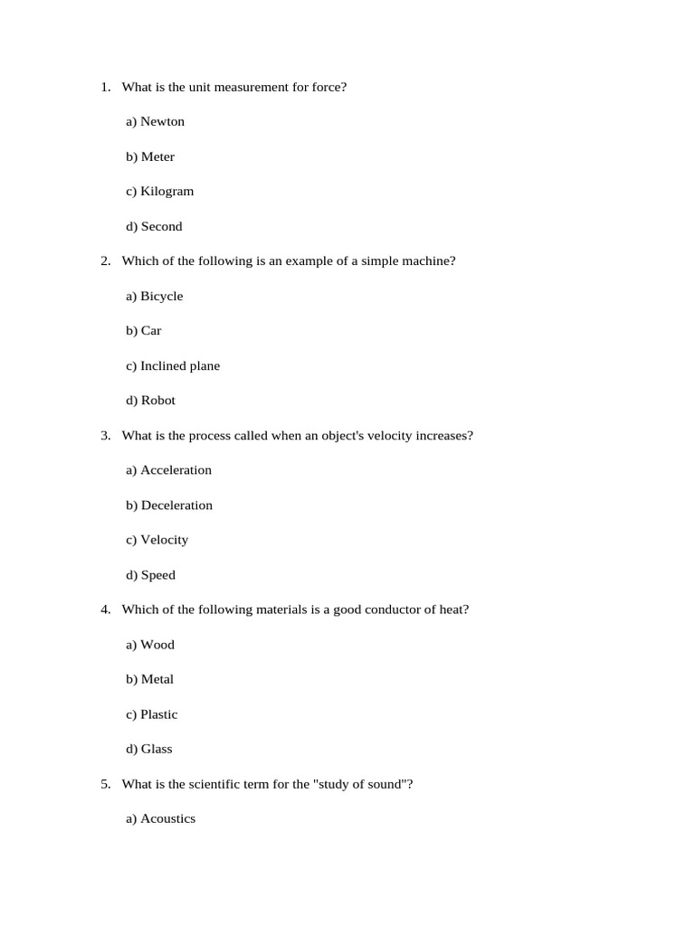 Class 5th Science MCQs by Abha Thomas | PDF | Plant Stem | Earth Sciences