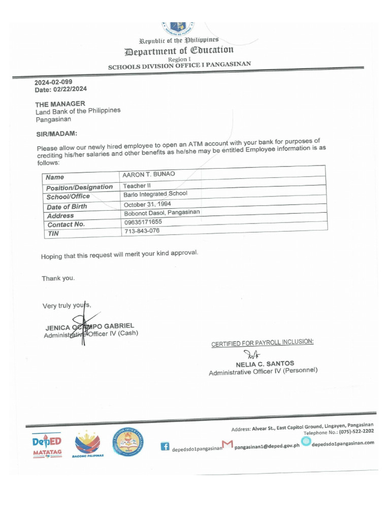Bank Endorsement | PDF