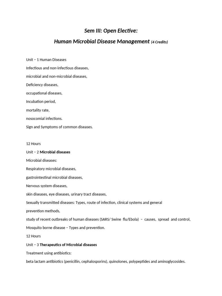 Sem III Open Elective | PDF