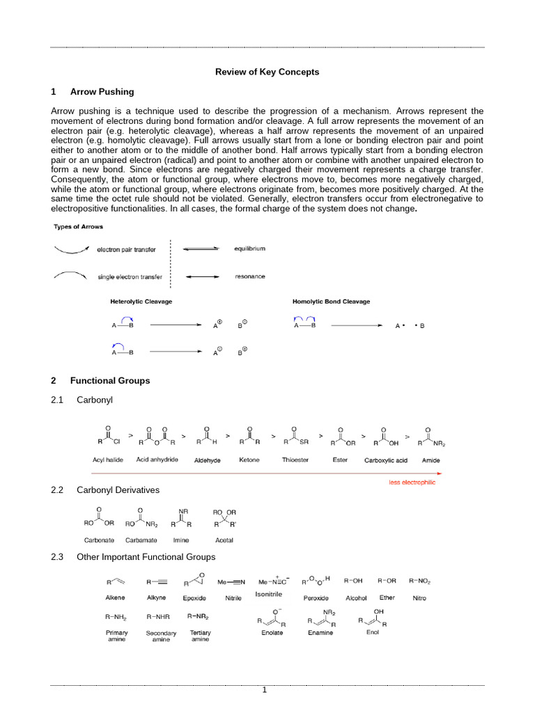 OCII FS2019 L00-Key-Concepts CC | PDF | Chemical Bond | Acid ...