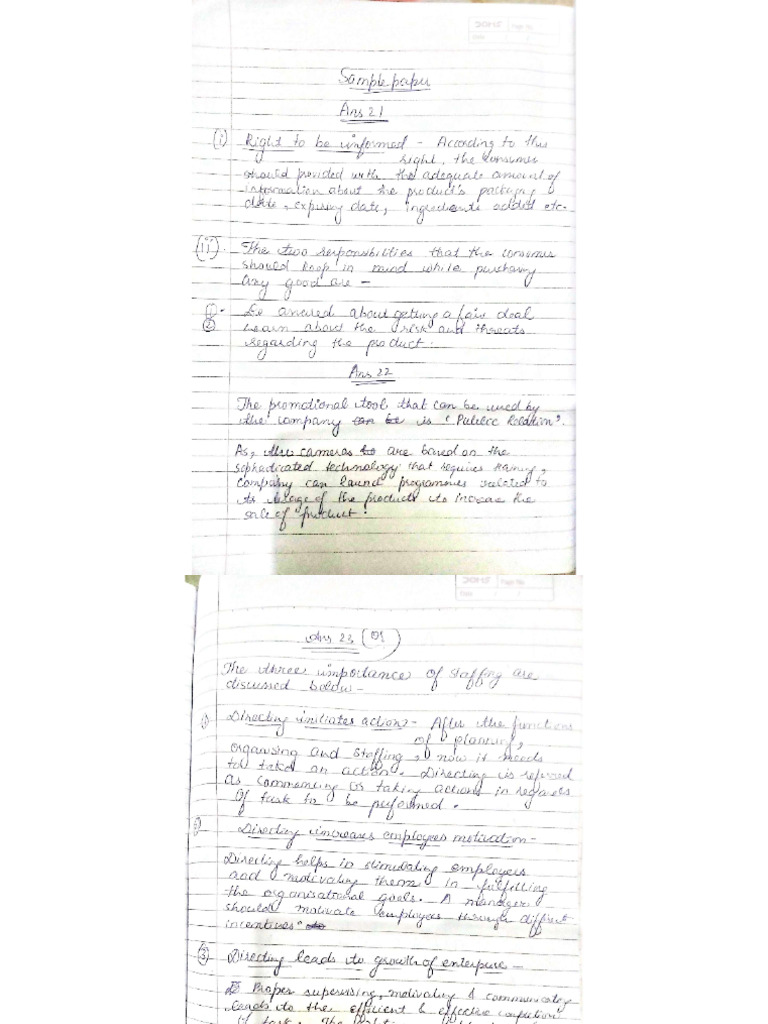 BST Sample Paper | PDF