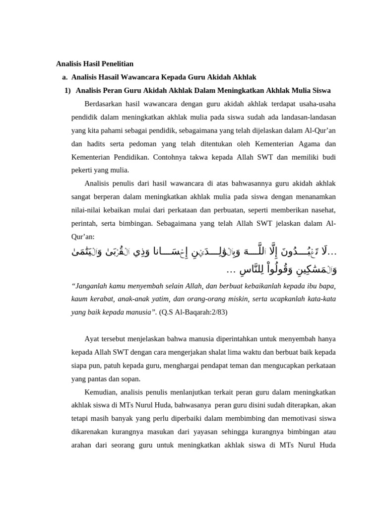 Analisis Hasil Penelitian Oret Ore | PDF