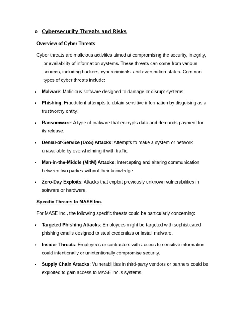 Risks, Threats and Challenges of Cybersecurity | PDF | Security ...