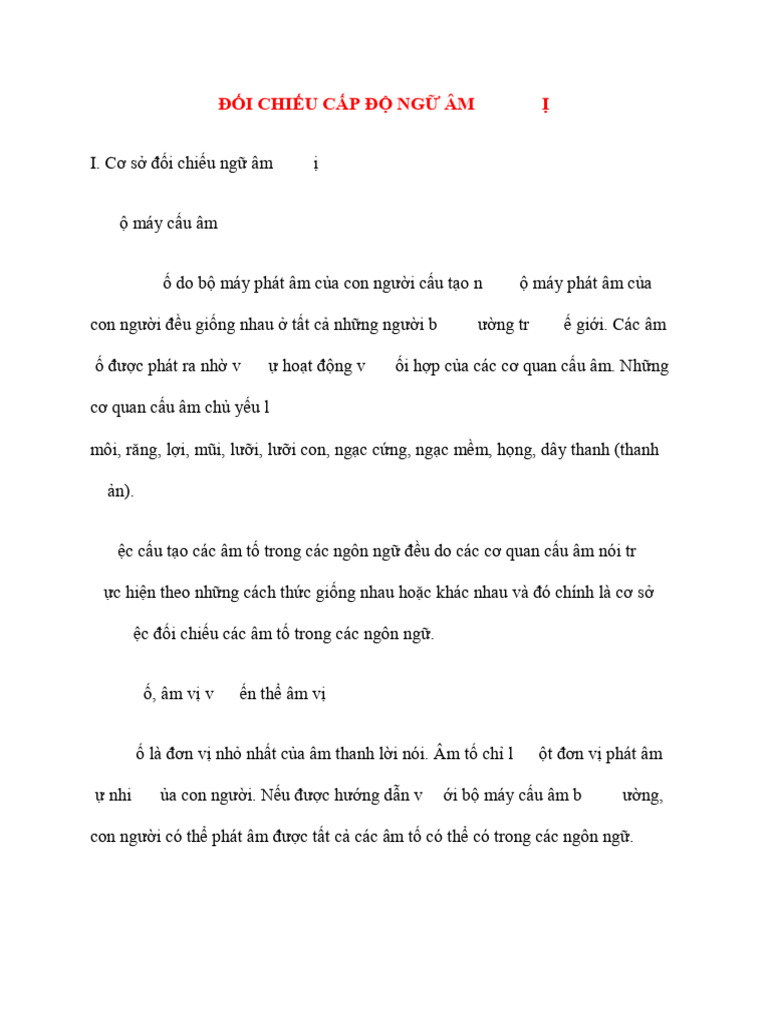 Doi Chieu Cap Do Ngu Am 1411 | PDF