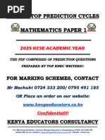Kcse 2023 Math P1 MS | PDF