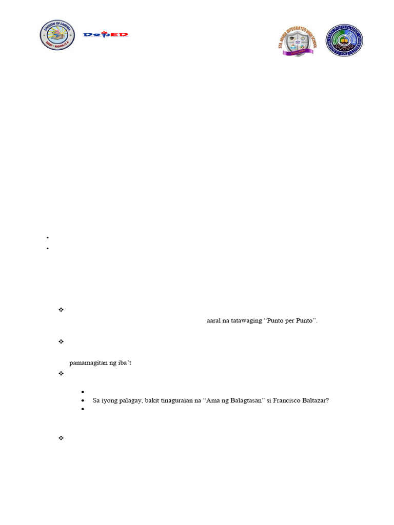 QUARTER 4 - 1ST WEEK SDLP | PDF