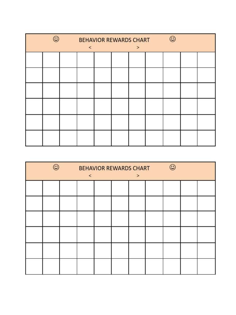 Behavior Rewards Chart | PDF