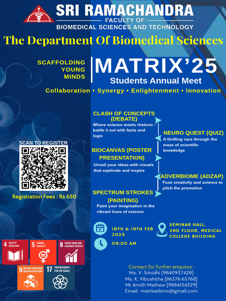 Matrix 25 BMS Brochure 18-19 Feb | PDF | Cognitive Science | Cognition