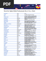 Business Benchmark2 Upper Intermediate Wordlist | PDF | Employment | Persuasion