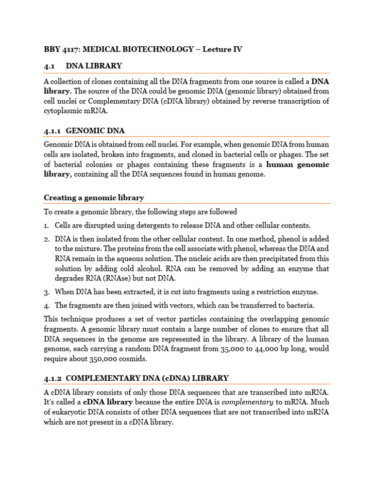 DNA Libraries & PCR Techniques | PDF | Polymerase Chain Reaction ...