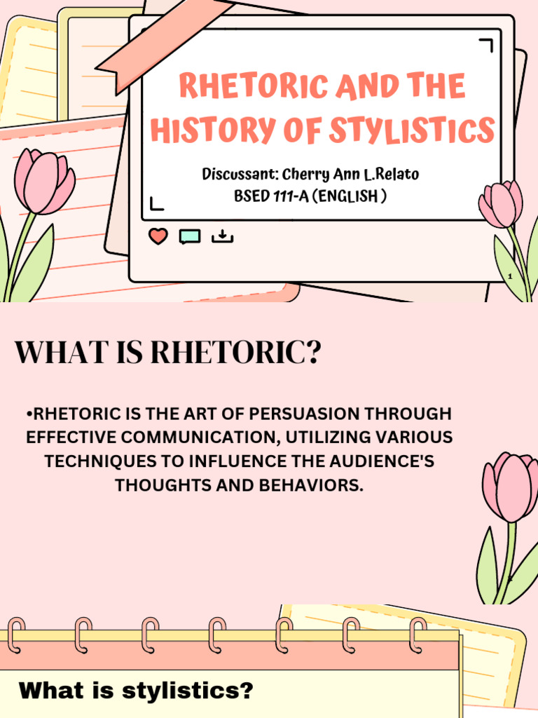 Rhetoric and The History of Stylistics 20250208 112013 0000 | PDF ...