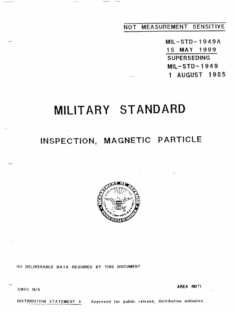 MIL-STD-1949A | PDF | Magnetism | Flux