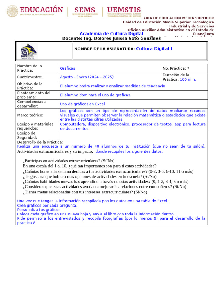 Practica 7 Graficas | PDF | Datos | Informática