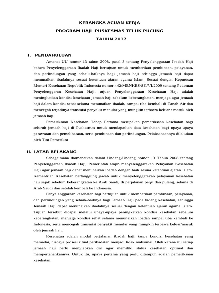 Kak Pemeriksaan Haji | PDF