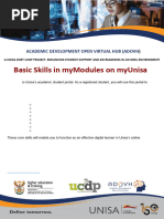 MyUnisa Moodle Student Guide | PDF | Menu (Computing) | Page Layout