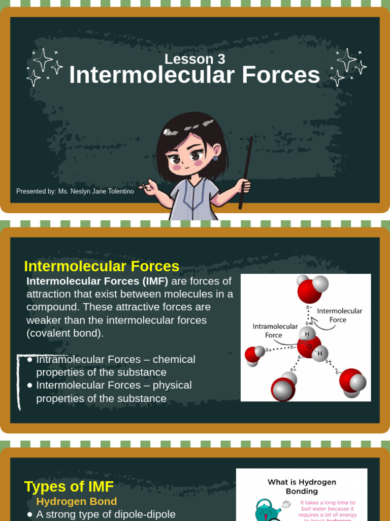 Lesson 3 Intermolecular Forces | PDF