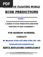 Geo Pp1 Kcse 2025 Top Prediction Cycles | PDF | Rock (Geology) | Coast
