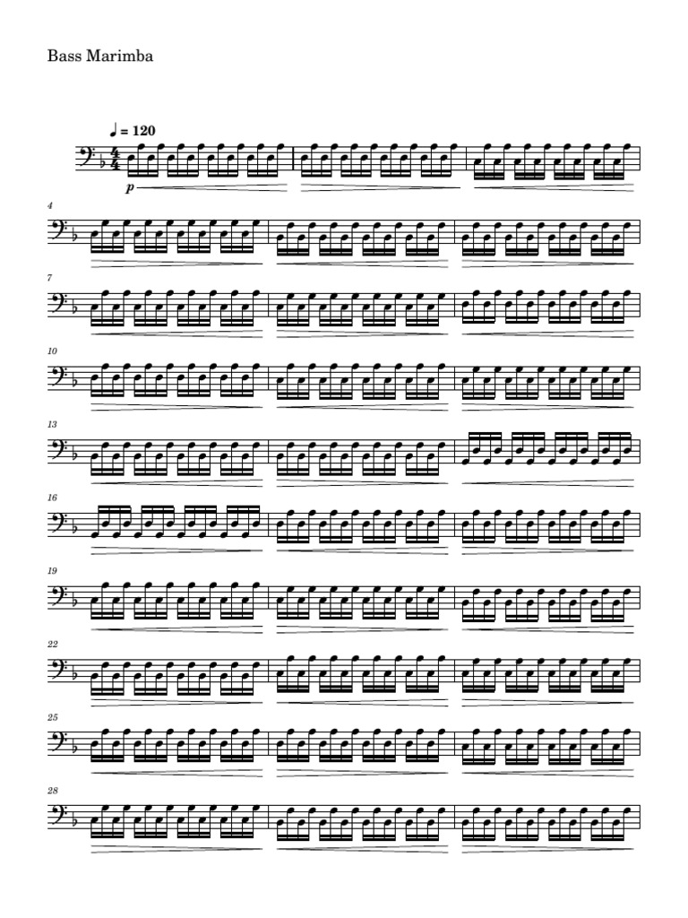 Bass Marimba Overview and Specs | PDF